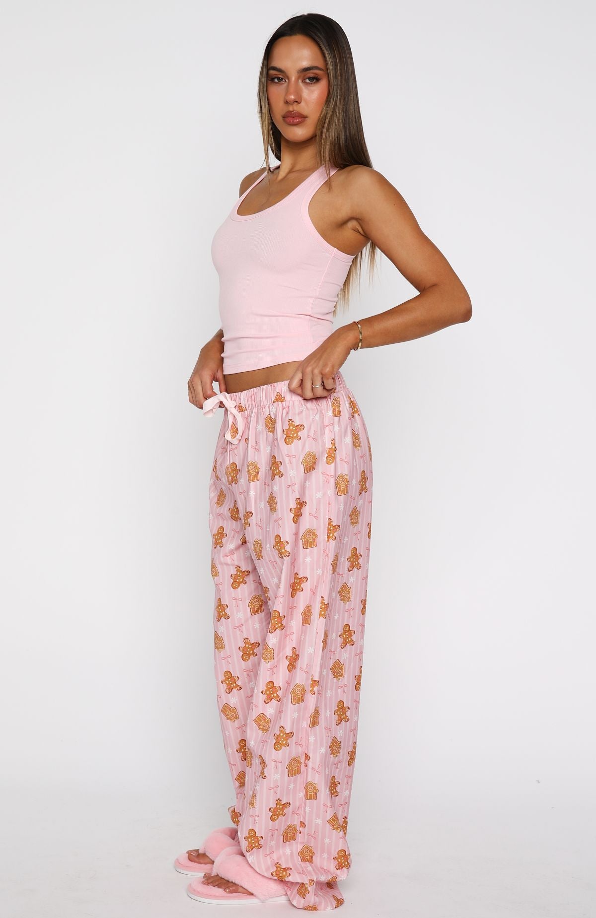 Sweetheart Pyjama Pants Gingerbread Twist | White Fox Boutique UK