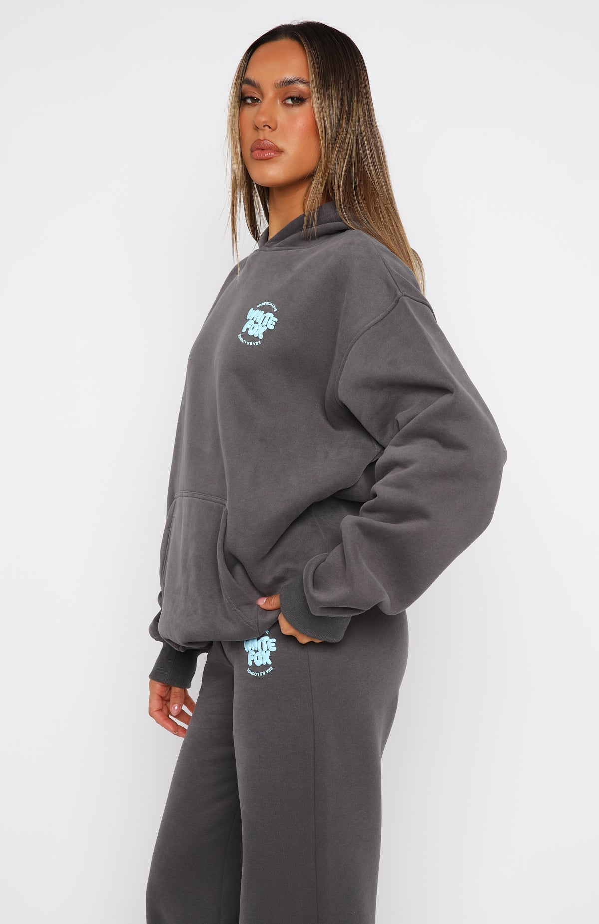 With Love For You Oversized Hoodie Volcanic | White Fox Boutique