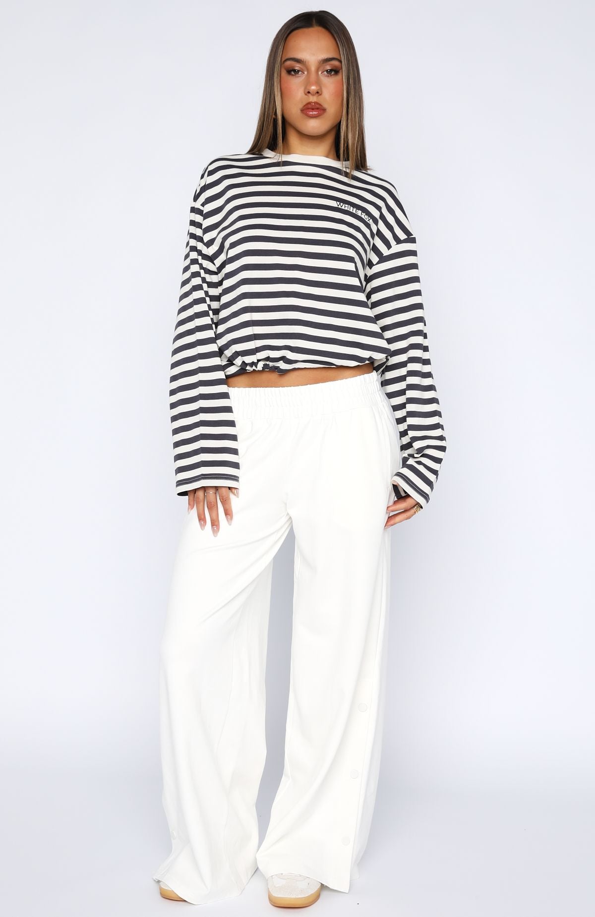 Our Bridges Burned Wide Leg Pants Cream | White Fox Boutique UK