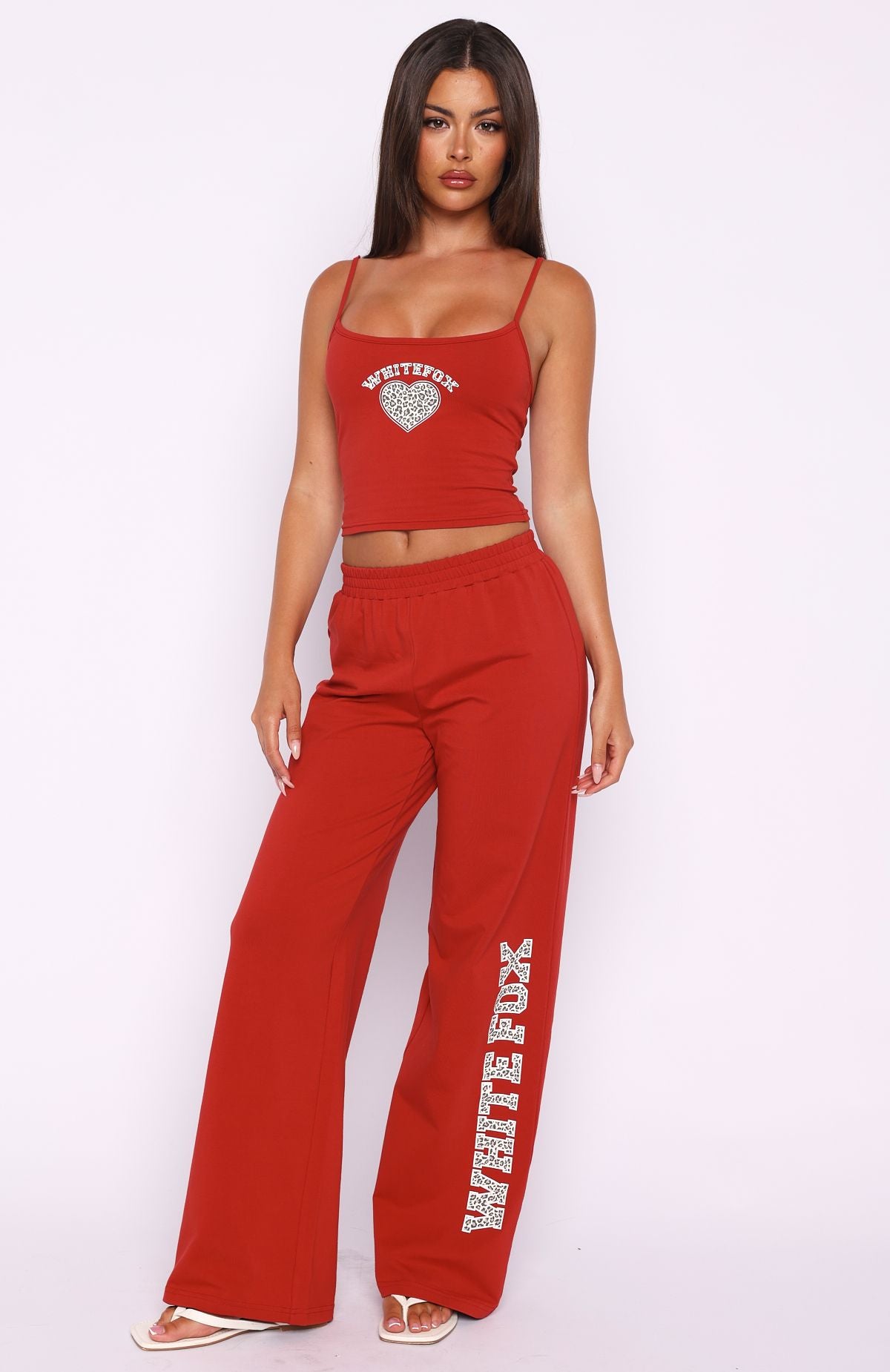 Heart Gone Wild Track Pants Red | White Fox Boutique UK
