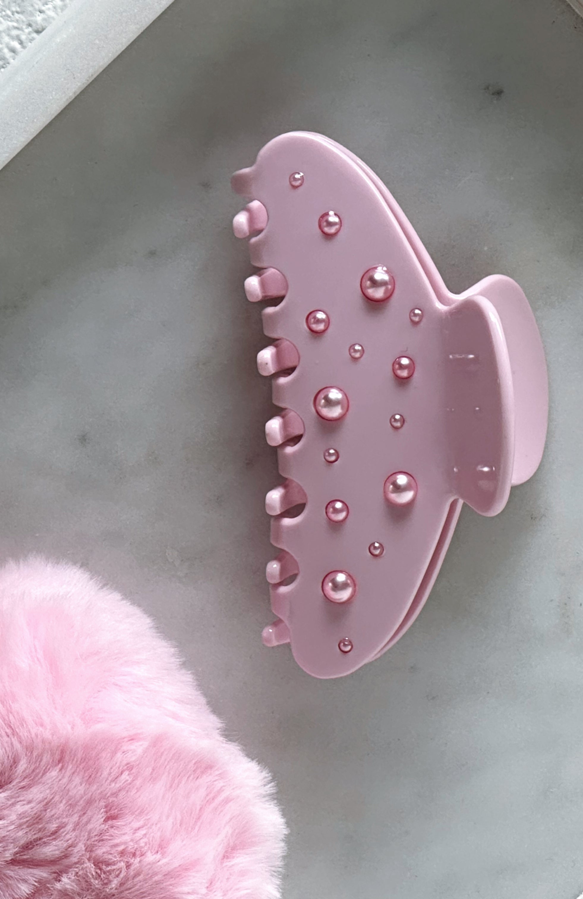 Fiona Hair Clip Baby Pink | White Fox Boutique UK