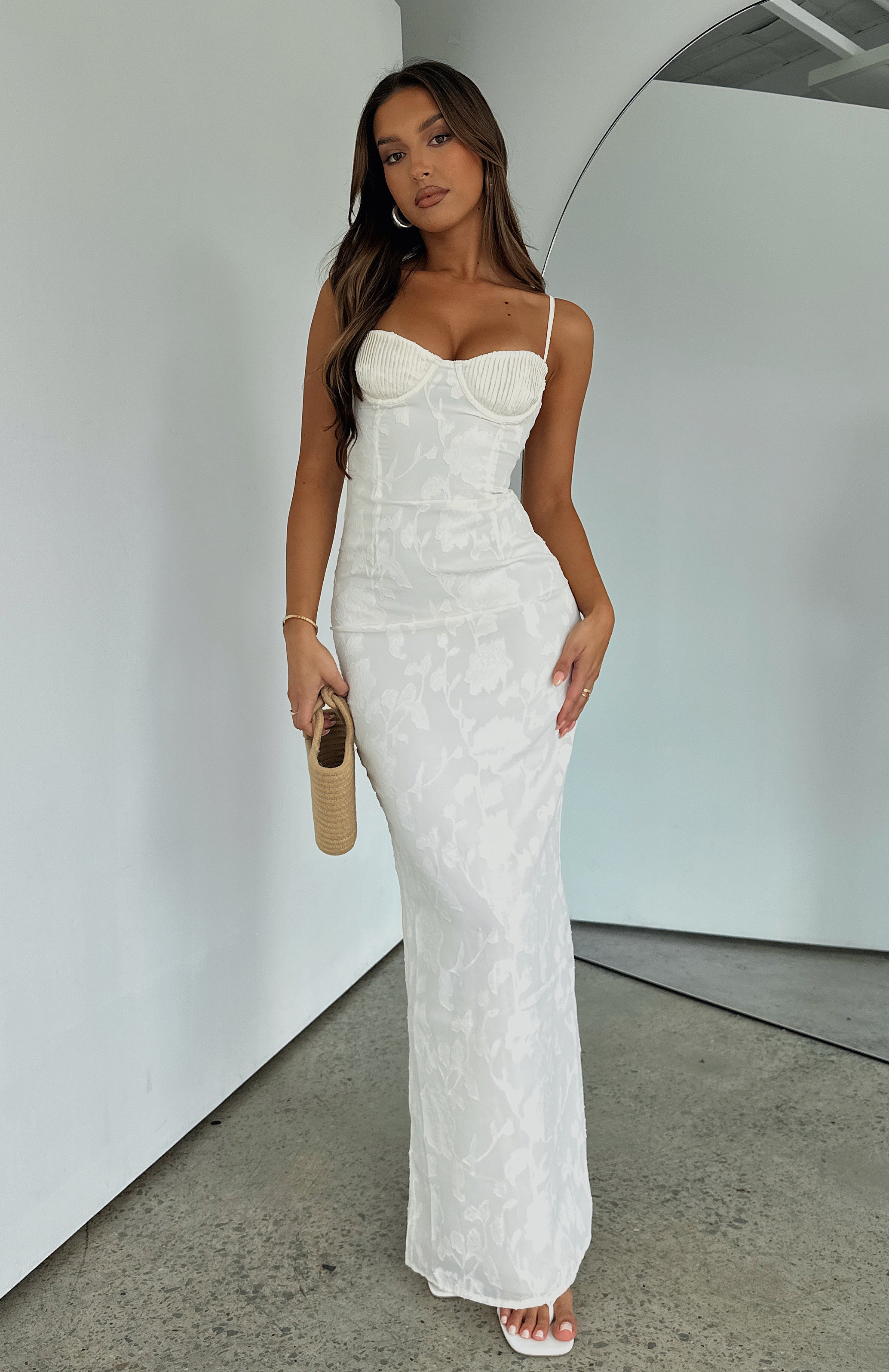 Poppy Dream Maxi Dress Cream | White Fox Boutique
