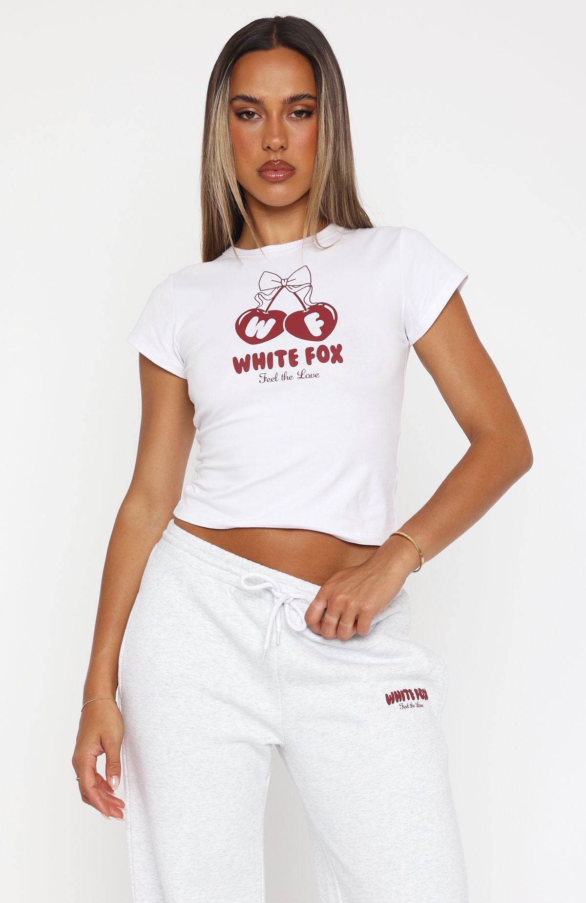 Feel The Love Baby Tee White | White Fox Boutique UK