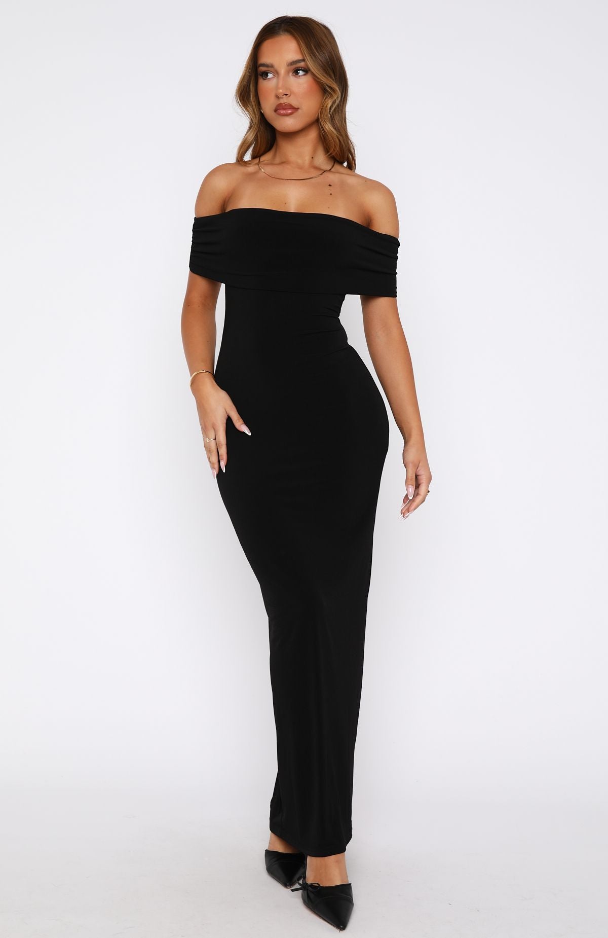 Truth Over Lies Maxi Dress Black | White Fox Boutique UK