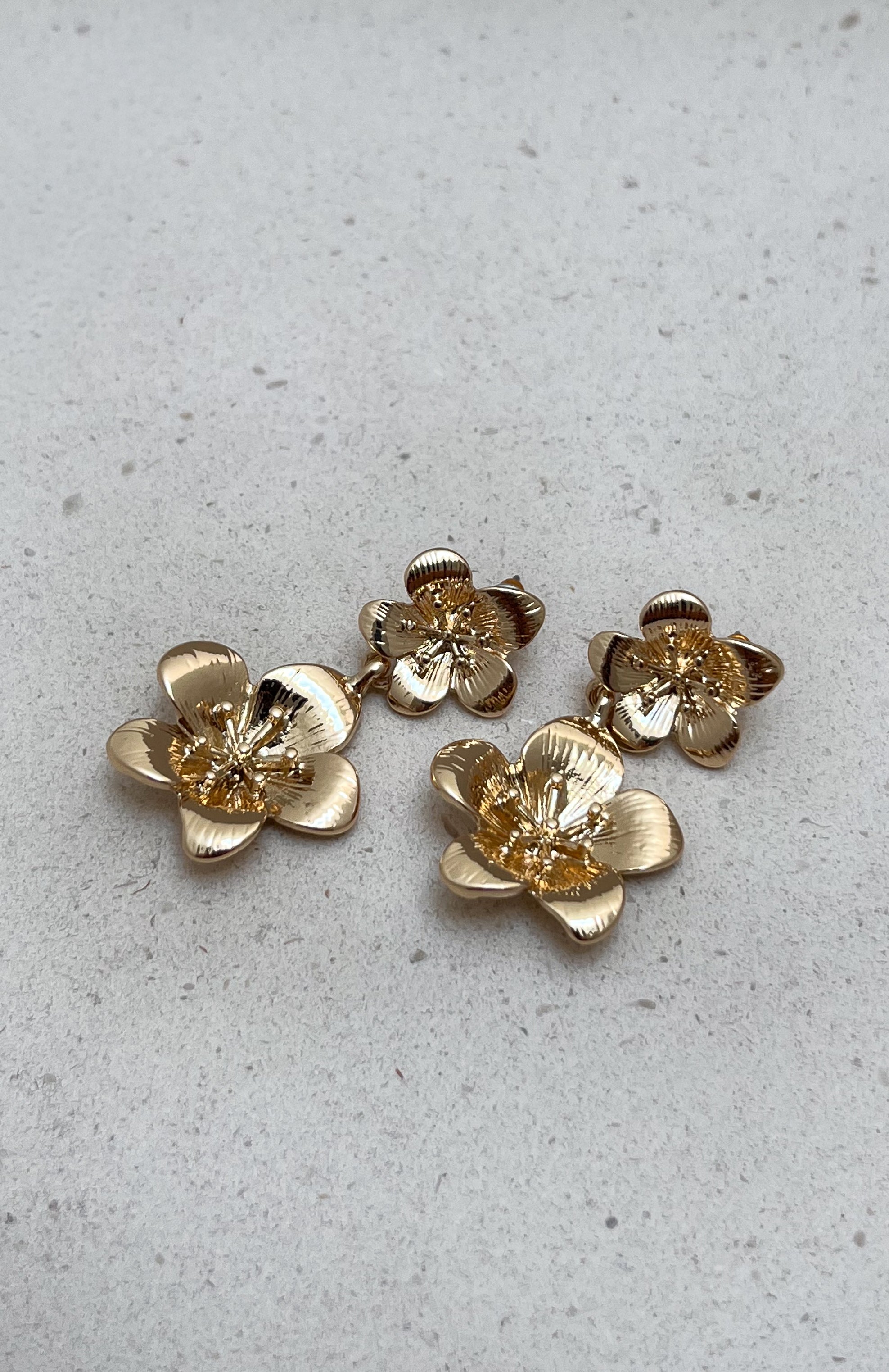 Astara Earrings Gold | White Fox Boutique UK