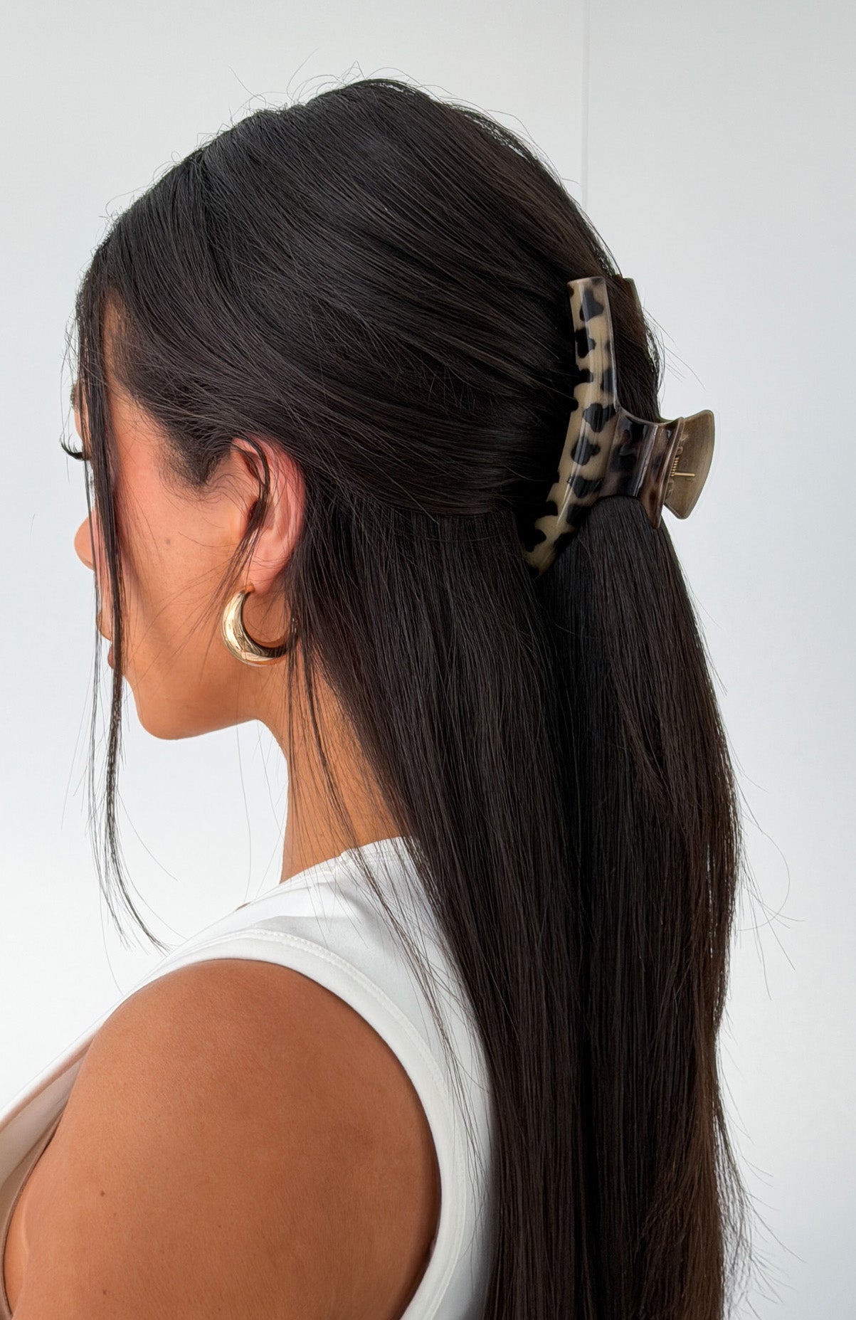 Atlas Hair Clip Set Black Polka Dot/Leopard | White Fox Boutique UK