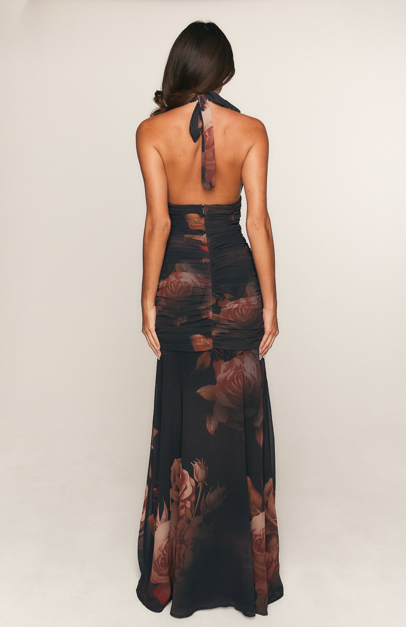 Cherish The Thought Maxi Dress Midnight Silk | White Fox Boutique UK