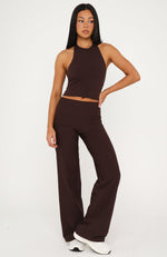 Session Active Tank Dark Chocolate | White Fox Boutique UK