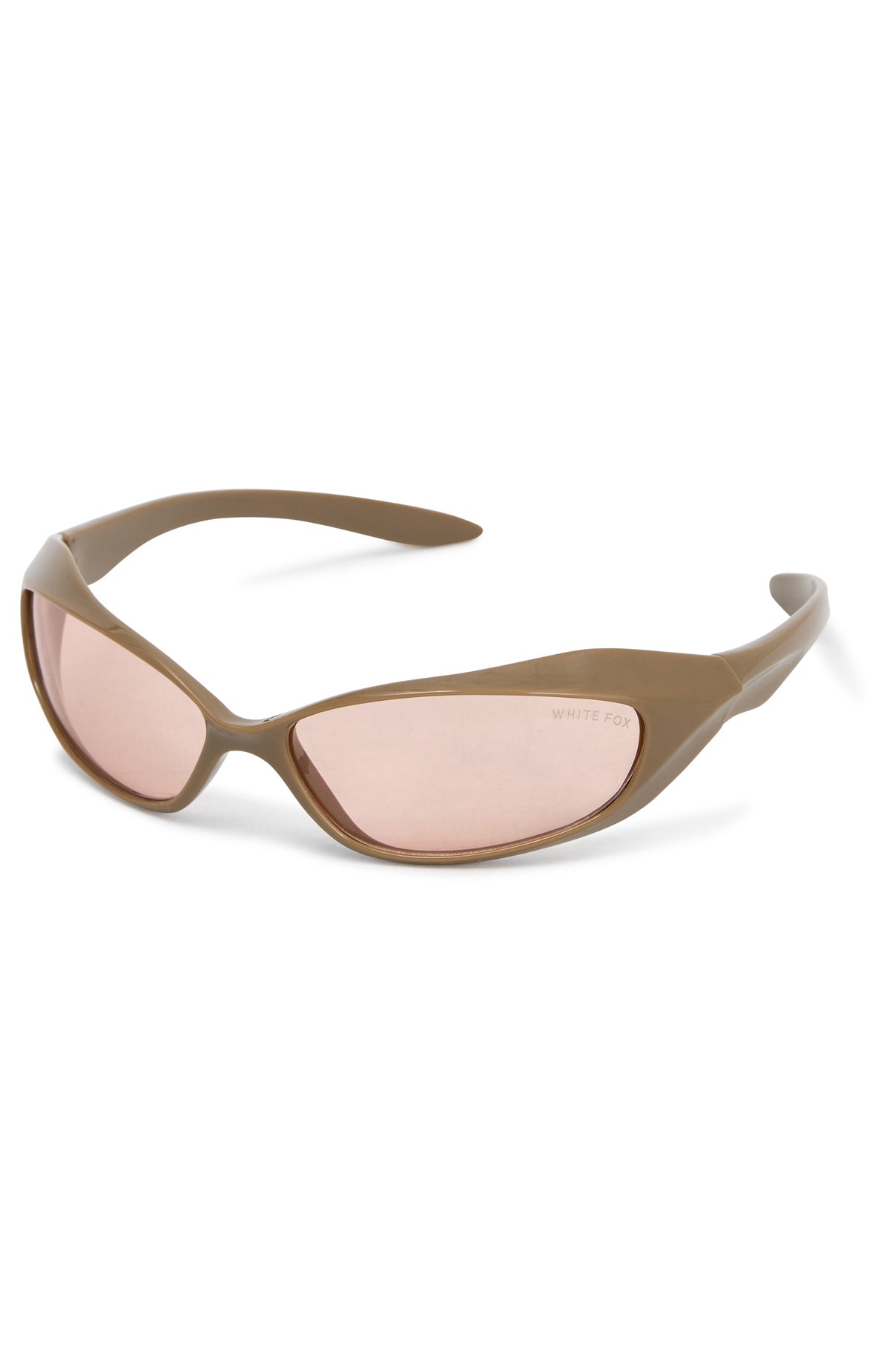 Emeline Sunglasses Light Brown | White Fox Boutique UK