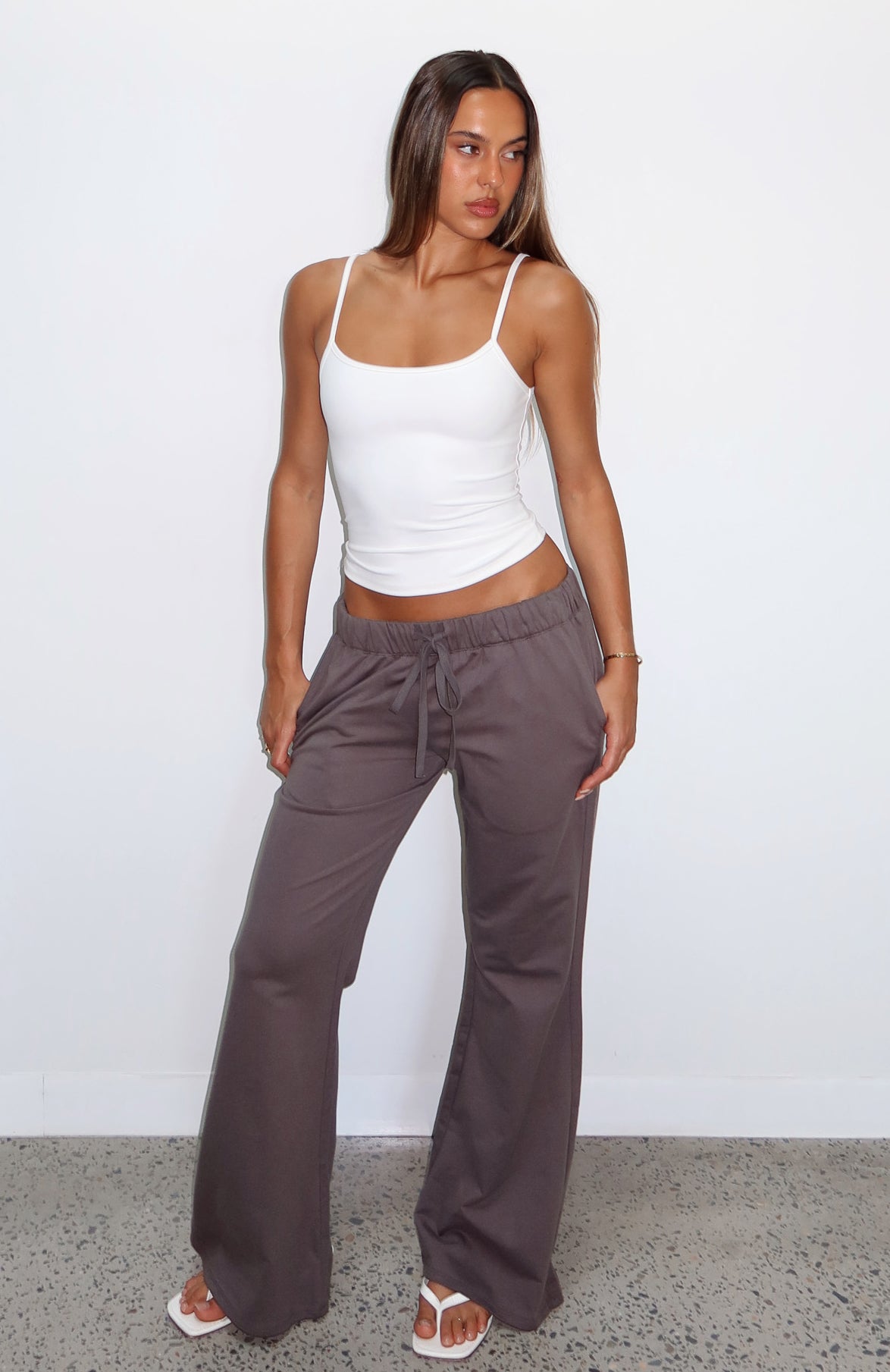 Flicker Of Hope Pants Charcoal | White Fox Boutique UK