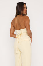 Fun In The Sun Halter Top Lemon | White Fox Boutique UK
