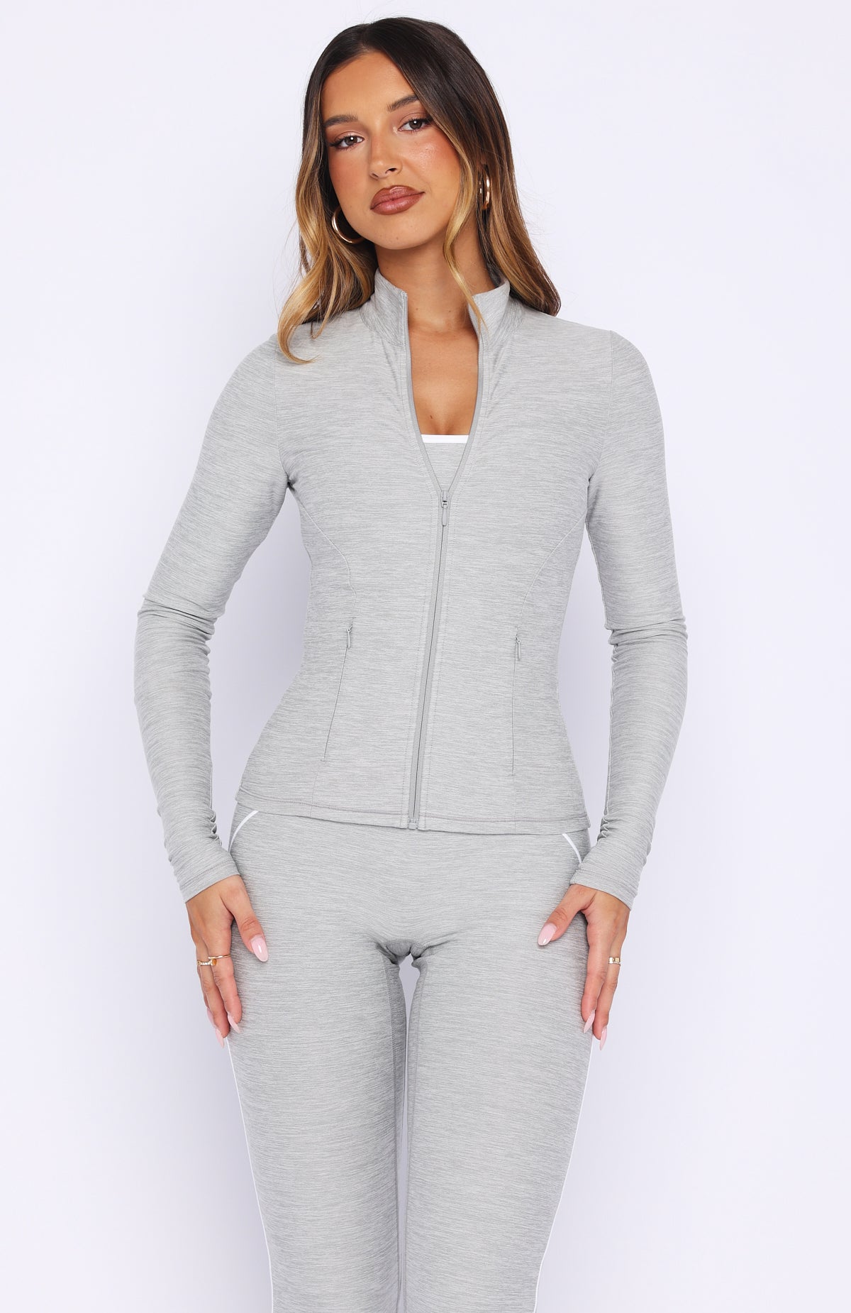 Glory Jacket Grey Marle | White Fox Boutique UK