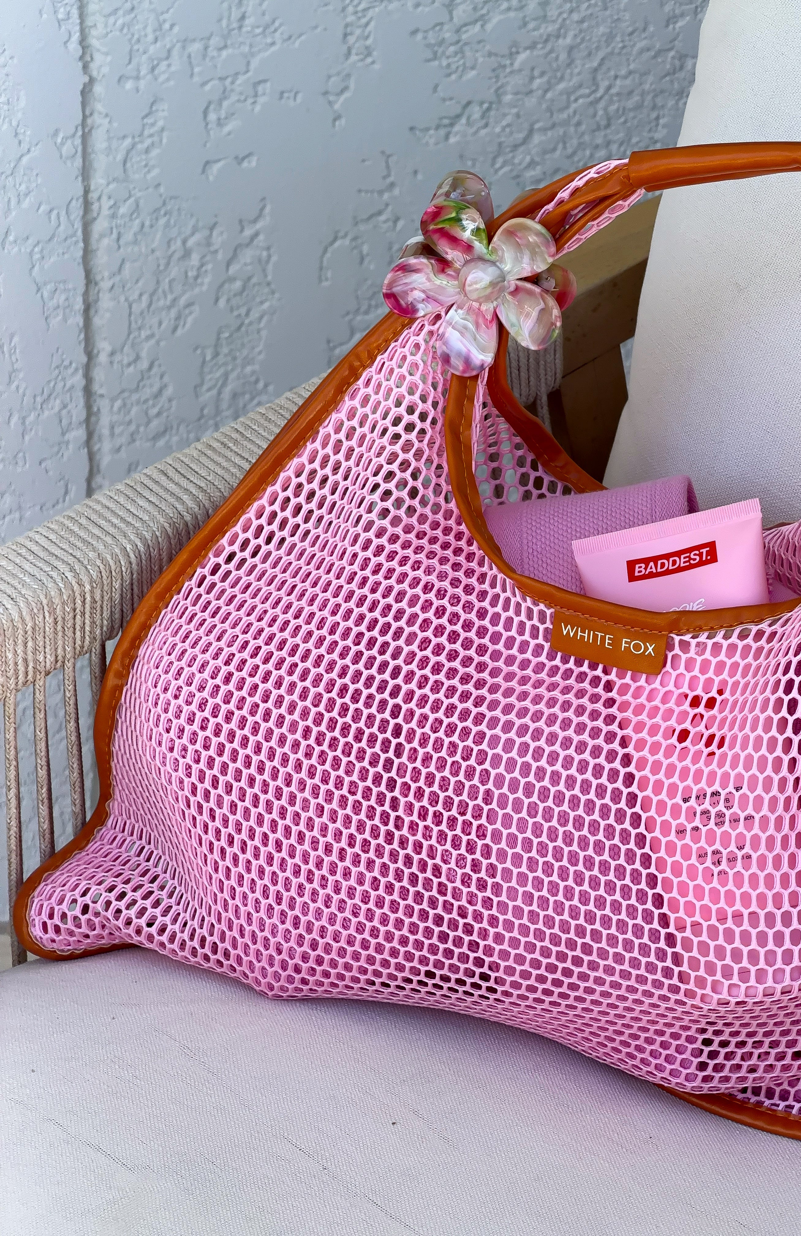 Graysen Shoulder Bag Pink/Orange | White Fox Boutique UK