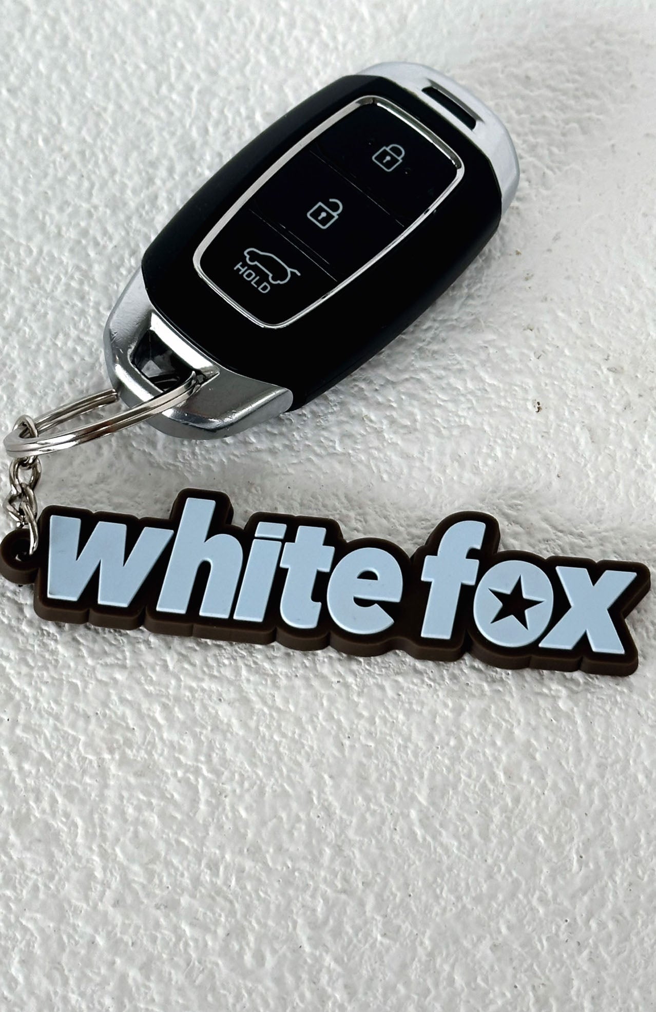 From The Archives Gigi Keychain Chocolate/Baby Blue | White Fox Boutique UK