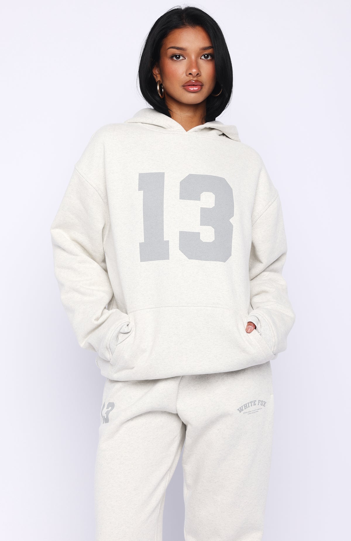 It's Your Chance Oversized Hoodie Grey Marle | White Fox Boutique UK