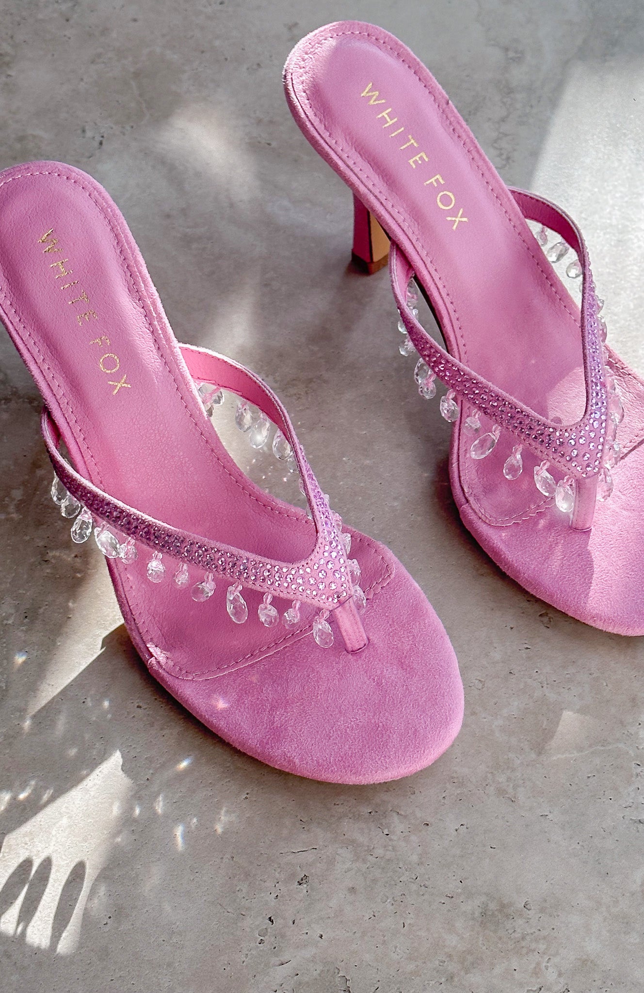 Jackie Mules Candy Pink | White Fox Boutique UK