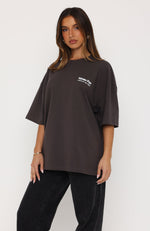 Made For The Heat Oversized Tee Charcoal | White Fox Boutique UK