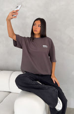 Made For The Heat Oversized Tee Charcoal | White Fox Boutique UK