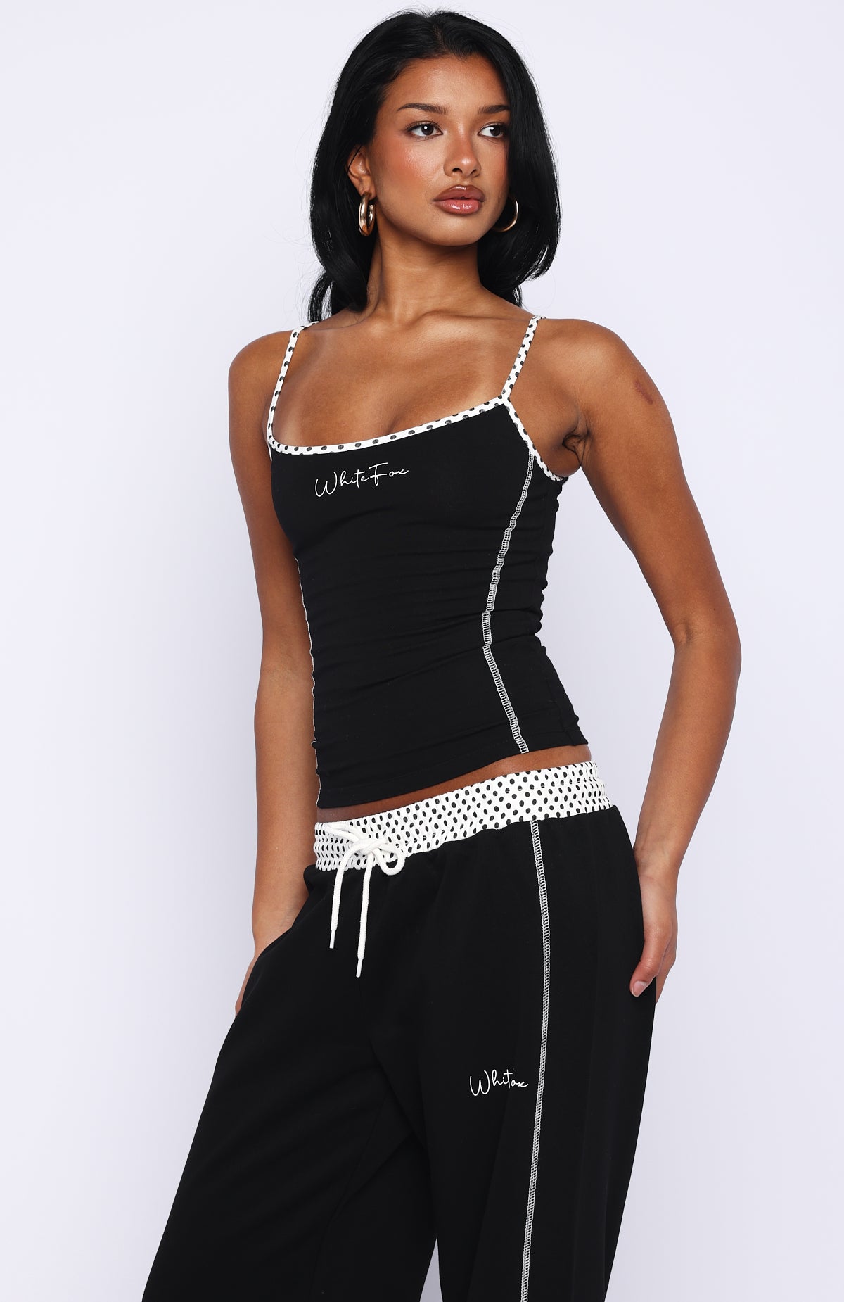 Pure Attraction Singlet Top Black | White Fox Boutique UK