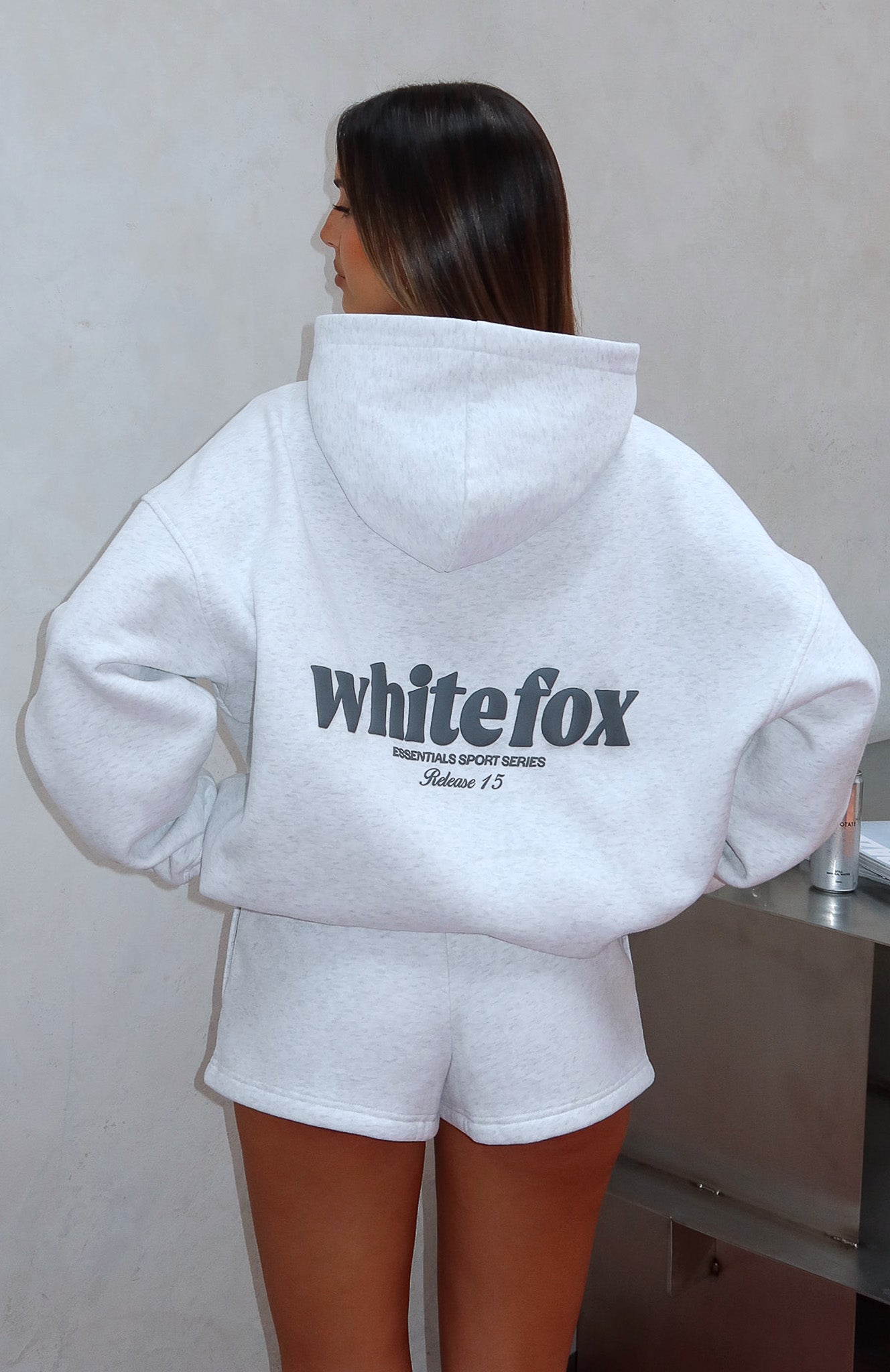 Release 15 Kiana Oversized Hoodie Grey Marle | White Fox Boutique UK