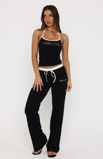She's A Princess Halter Top Black | White Fox Boutique UK