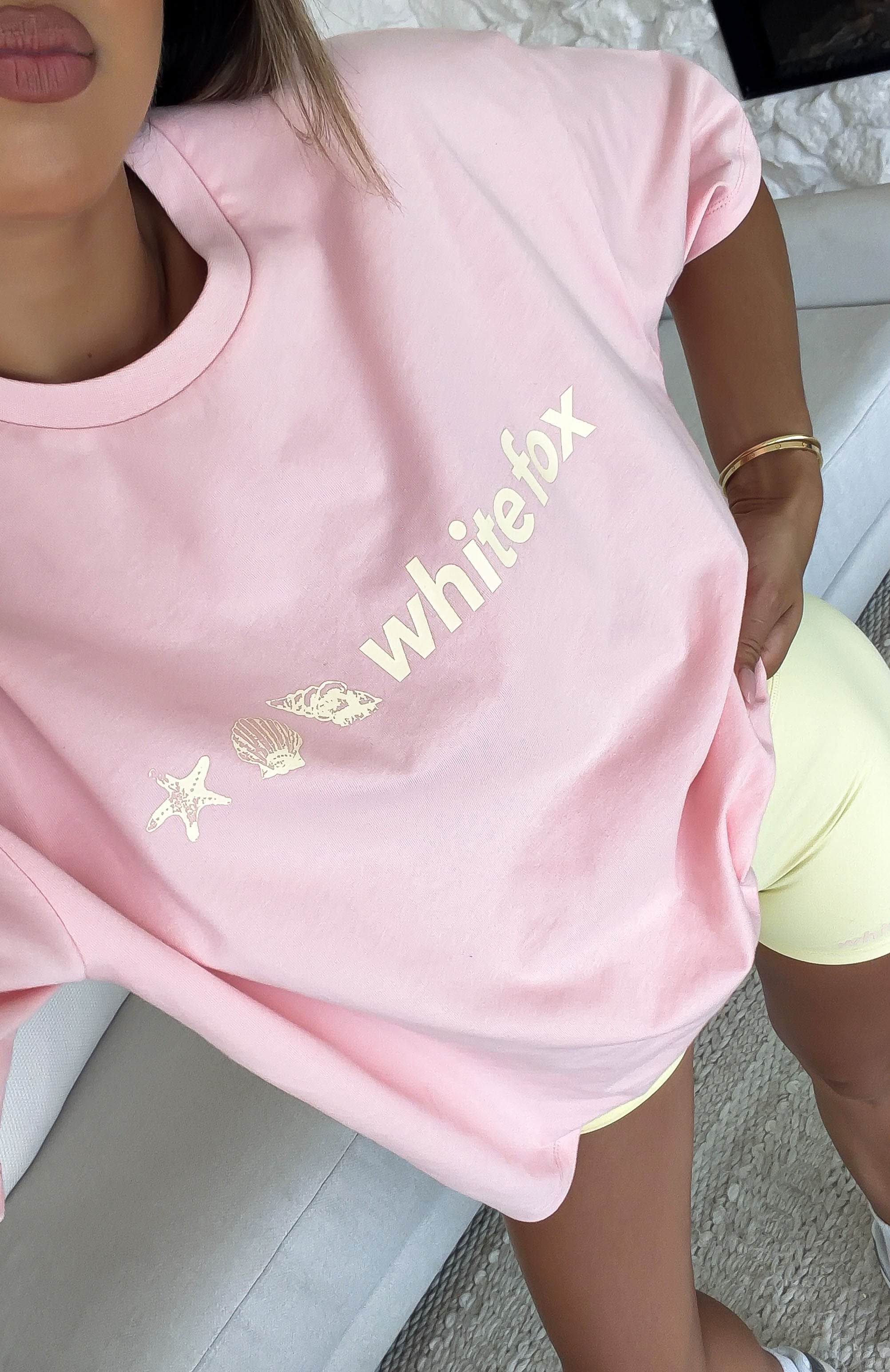 Tropic Rush Oversized Tee Pink | White Fox Boutique UK