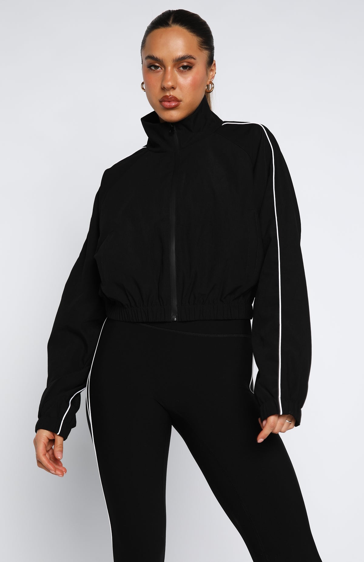 Victory Jacket Black/White | White Fox Boutique UK