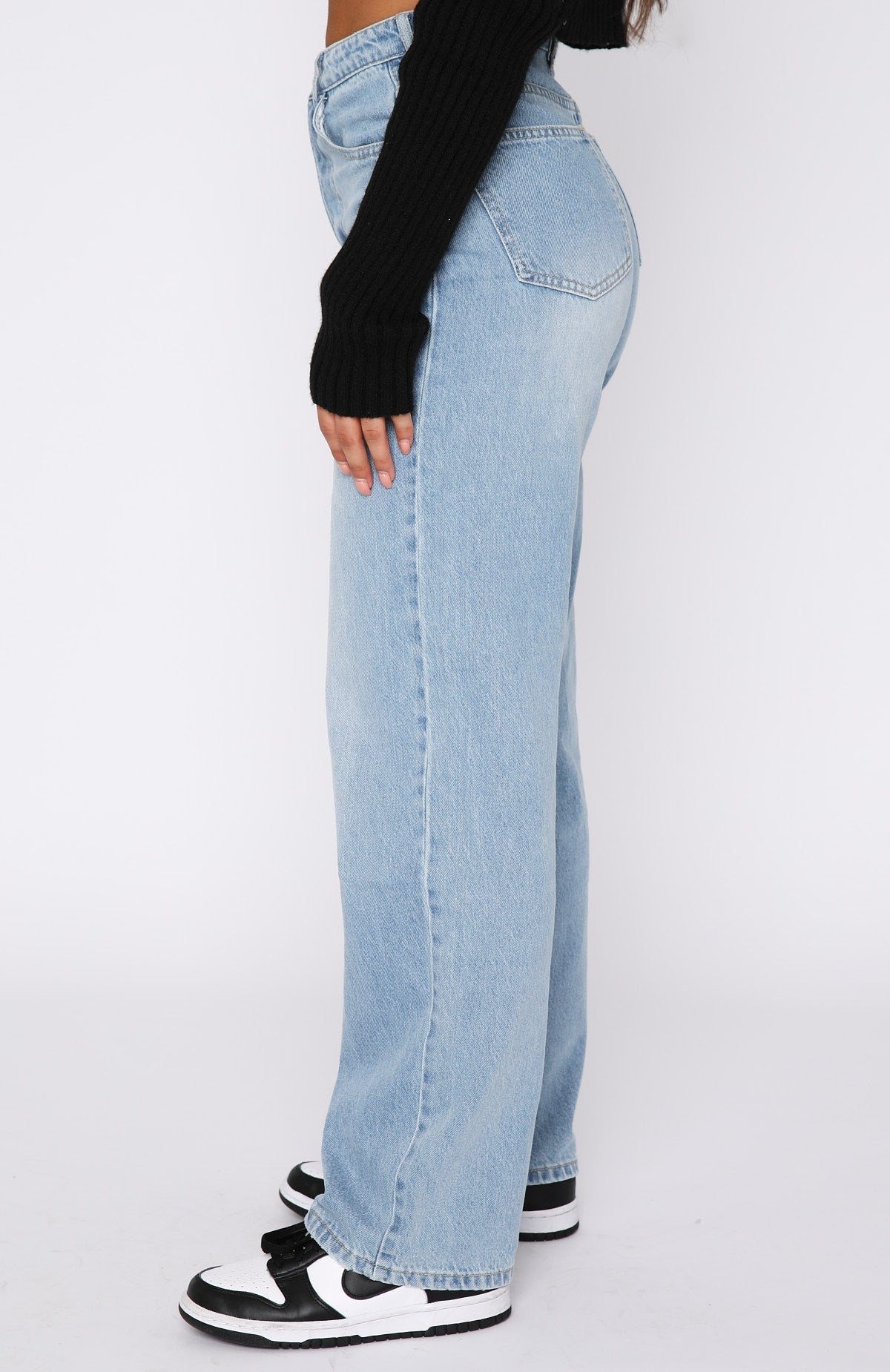 One Call Away High Rise Straight Leg Jeans Vintage Mid Blue | White Fox ...