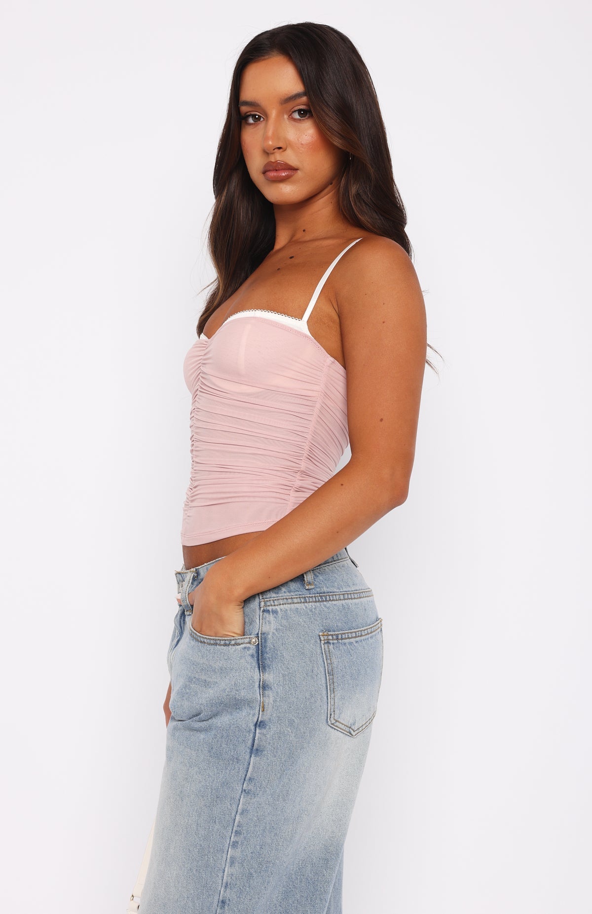 Remind Me Again Bustier Dusty Pink | White Fox Boutique UK