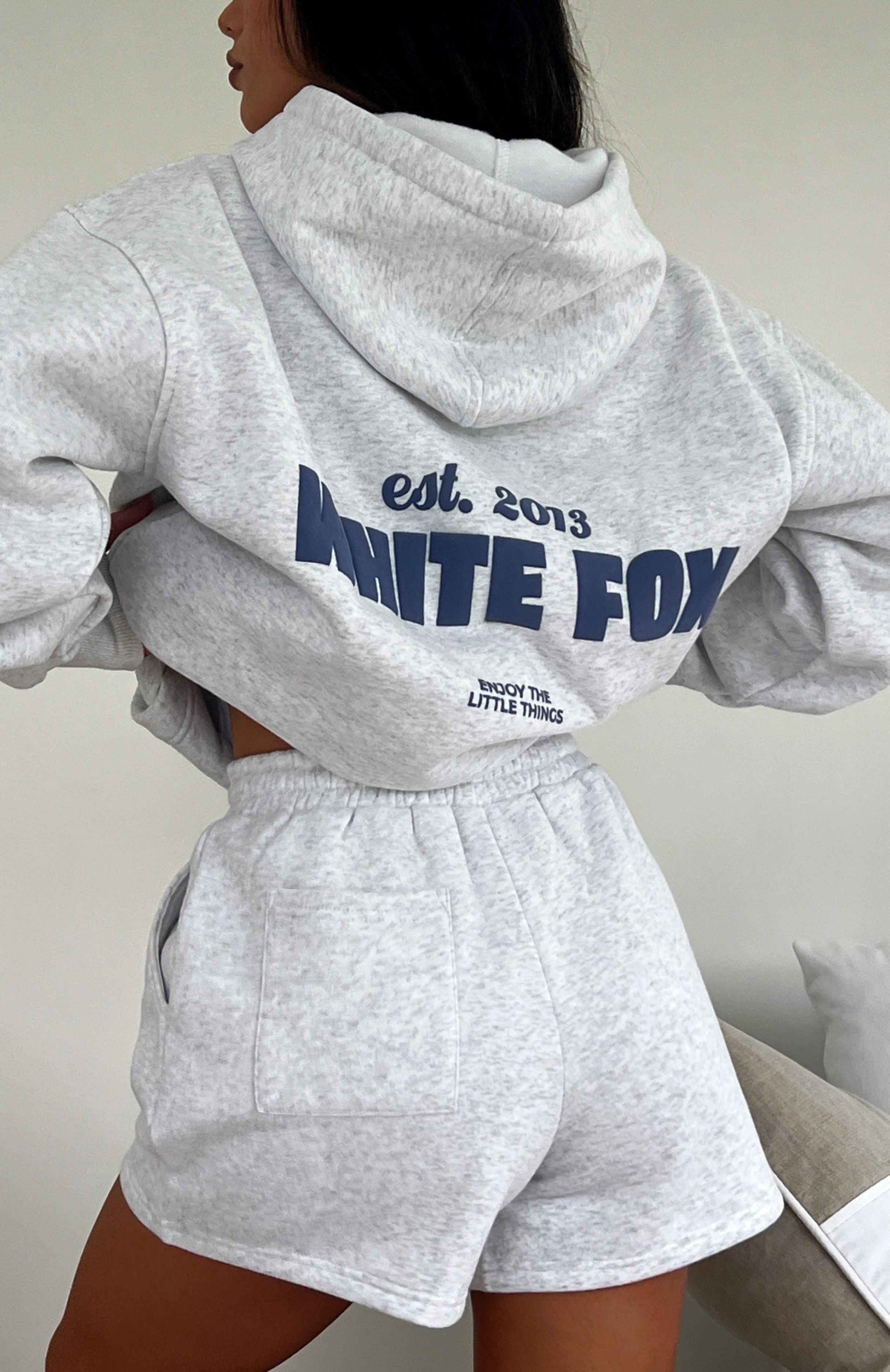 As You Please Oversized Hoodie Grey Marle | White Fox Boutique UK